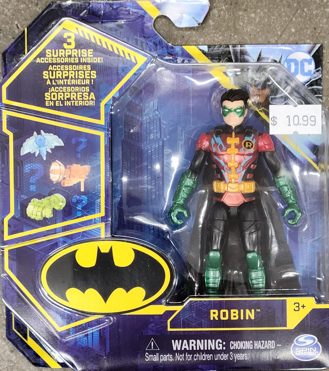 Spin Master Batman Robin (Red/Green/Blue Highlights) 4" Action Figure ...