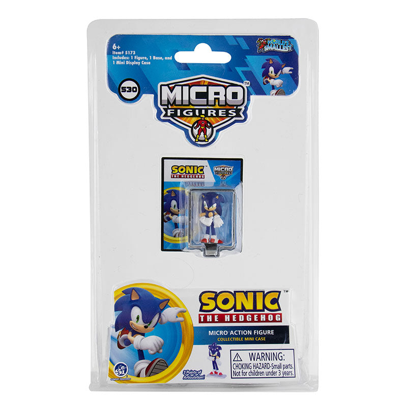 World's Smallest Sonic the Hedgehog Micro Figure| St. Mark's Comics
