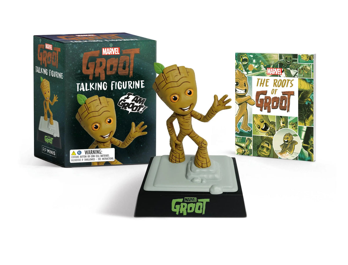 Groot Talking Mini Figurine & Book Set| St. Mark's Comics