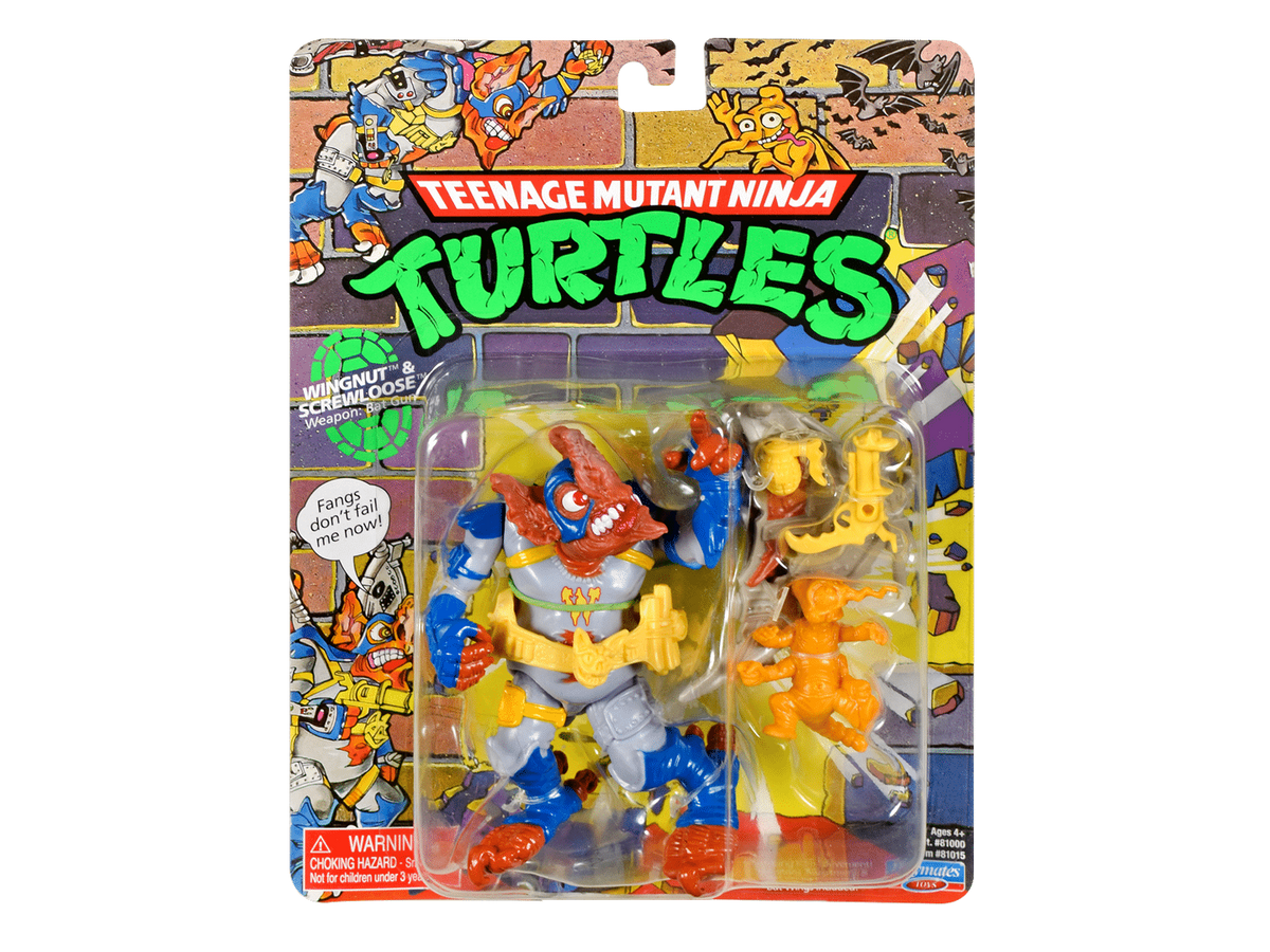 Playmates Teenage Mutant Ninja Turtles 40th Anniversary Wingnut & Scre ...
