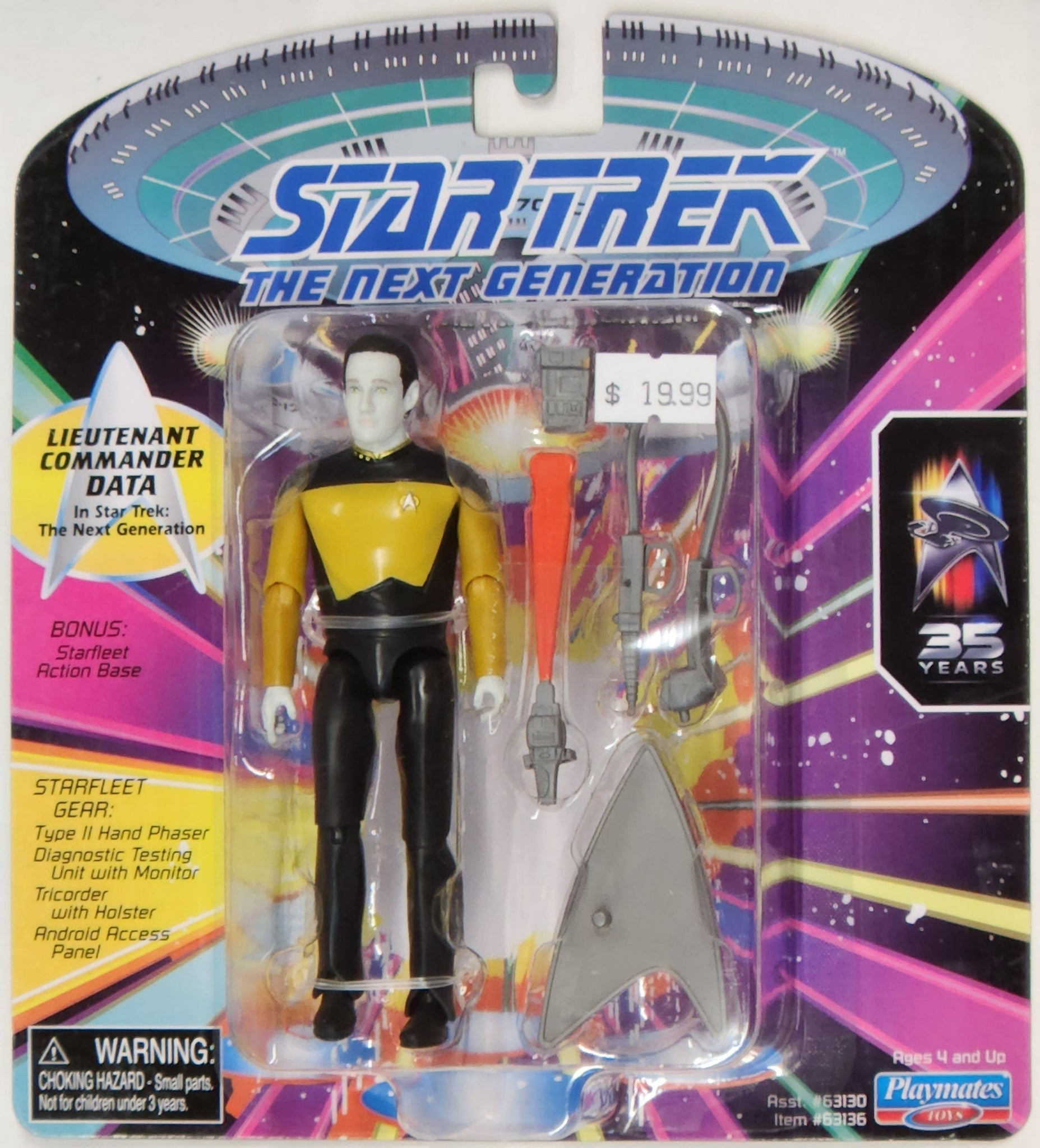 Playmates Star Trek: The Next Generation Lieutenant Commander Data| St ...