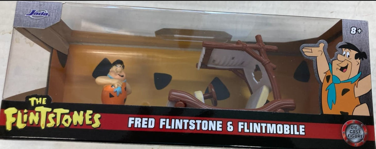 Jada Hollywood Rides The Flintstones 1:32 Scale Fred Flintstone & Flin ...
