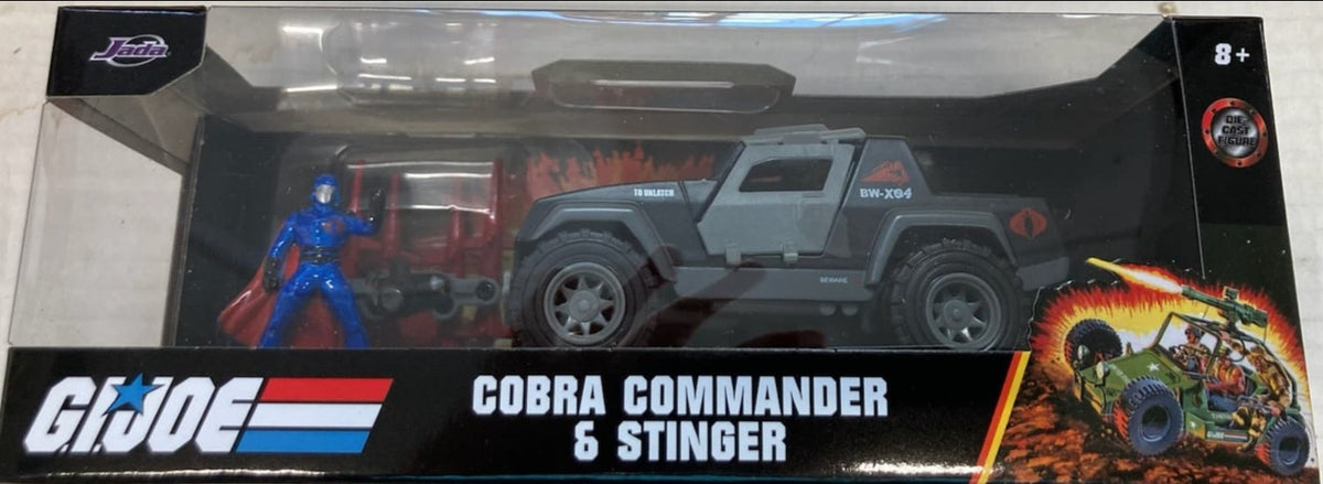 Jada Hollywood Rides GI Joe 1:32 Scale Cobra Commander & Stinger| St ...