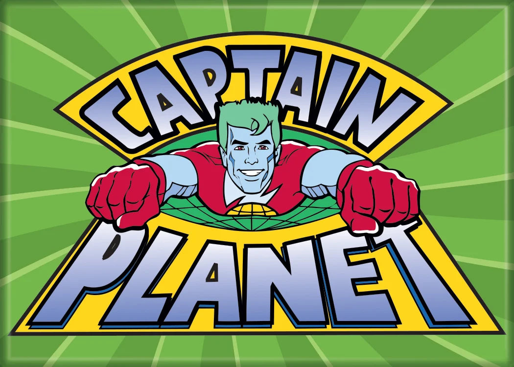 Captain Planet Logo Magnet| St. Mark's Comics
