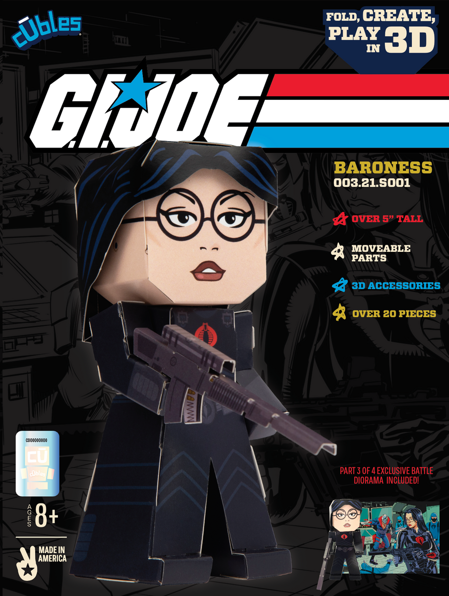 Cubles GI Joe Baroness Papercraft Kit| St. Mark's Comics